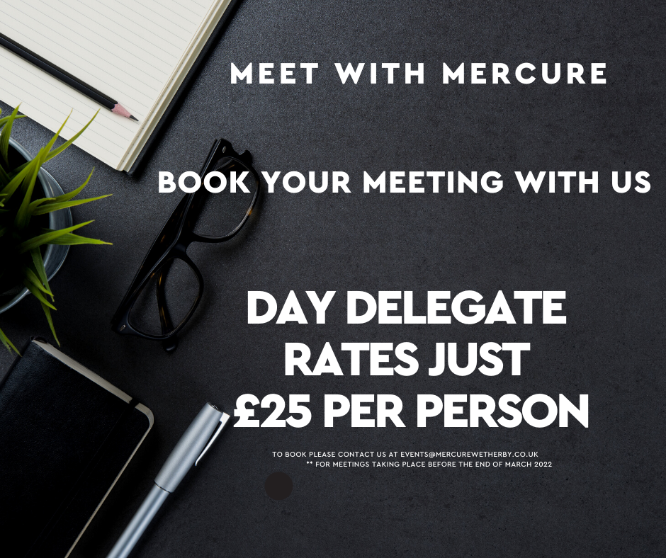 £25 Day Delegate Package - Mercure Chester Abbots Well Hotel